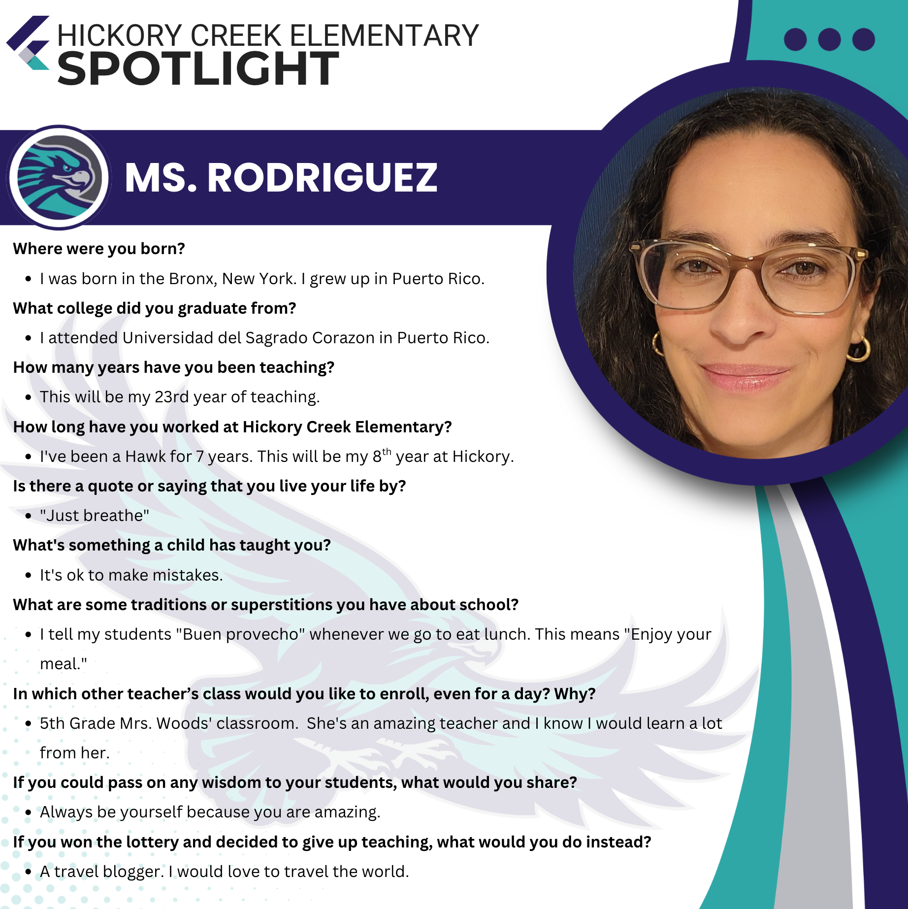 HCES Spotlight – Hickory Creek Elementary School